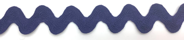 Navy 3/4" 100% Cotton Ric Rac - 25 Yards - Trimplace LLC